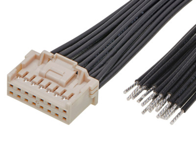 CLIK-Mate-to-CLIK-Mate Off-the-Shelf (OTS) Cable Assembly, 2.00mm Pitch, Single Row, 300.00mm Length, 6 Circuits, White
