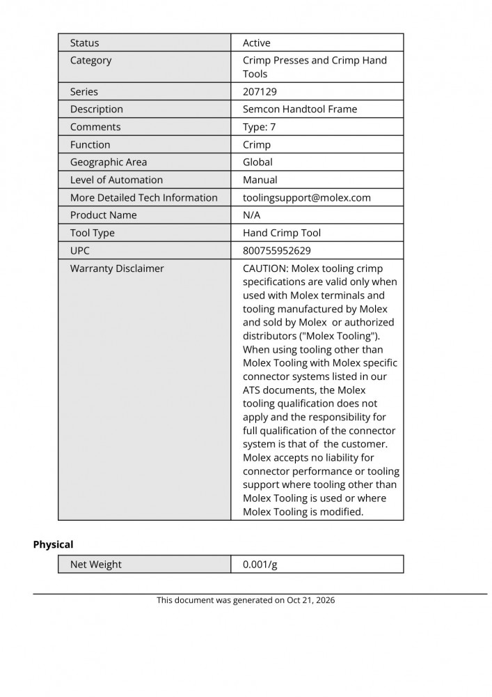 Product documentation image 2 for Molex 690081171