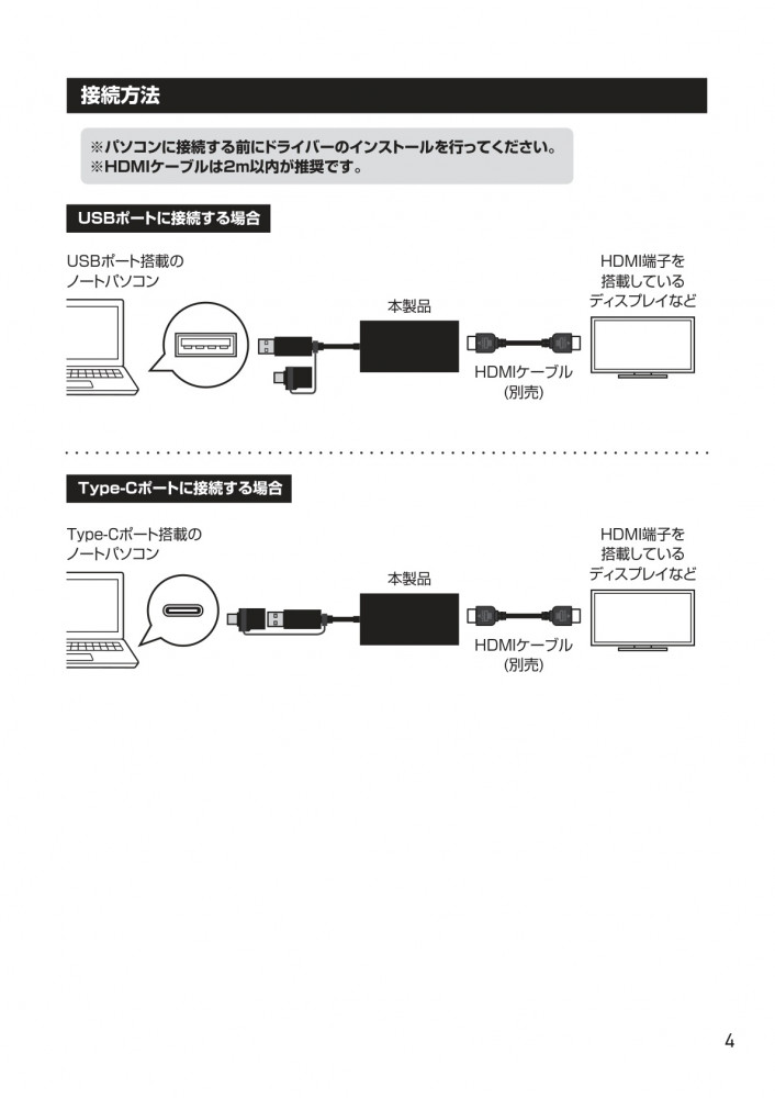 USB-CVU3HD4 manual page 5
