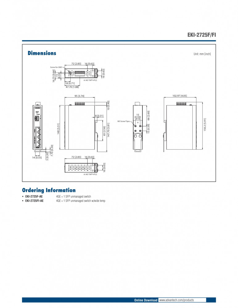 EKI-2725FI product documentation page 2