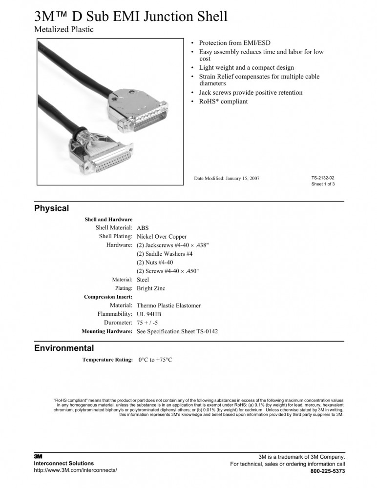 3M 3357-6225-1C technical document page 1