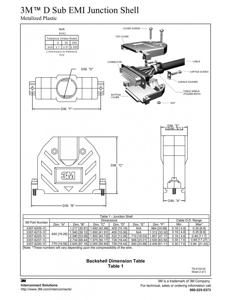 3M 3357-6225-1C technical document page 2