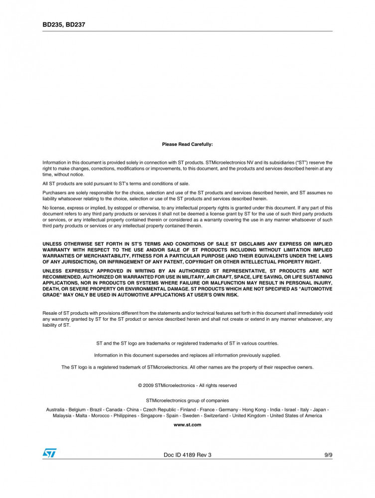 BD237 datasheet page 9