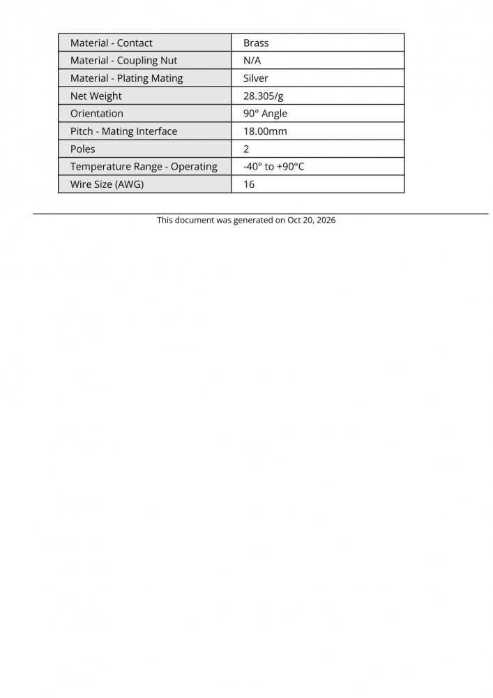 Molex DIN Valve Series C81 packaging specification, page image 3