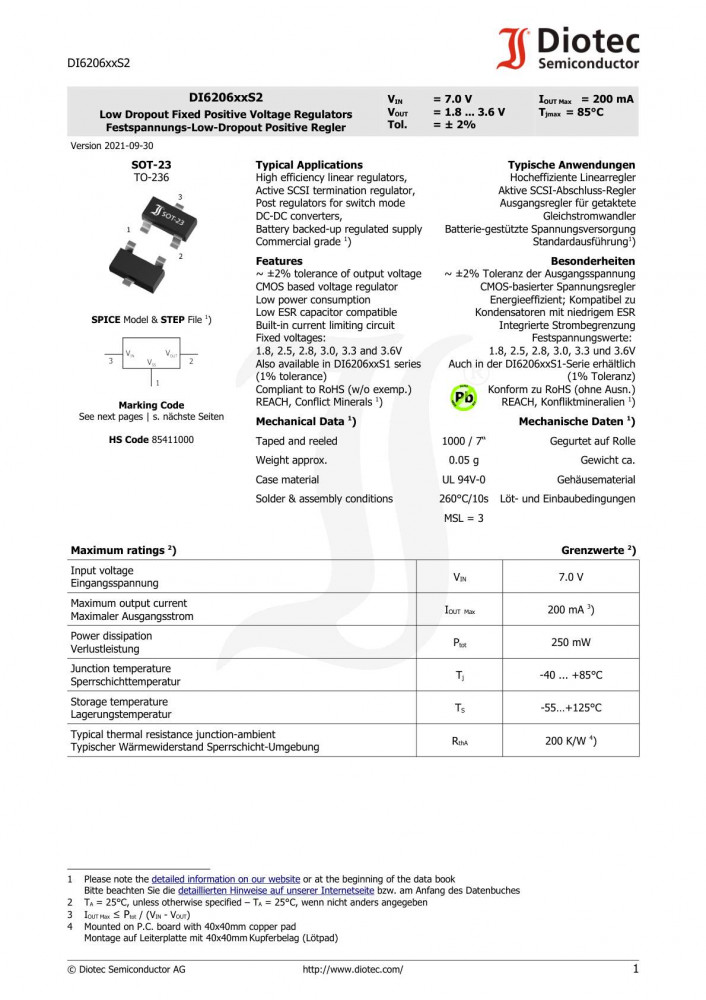 DI62063.3S2 datasheet page 1