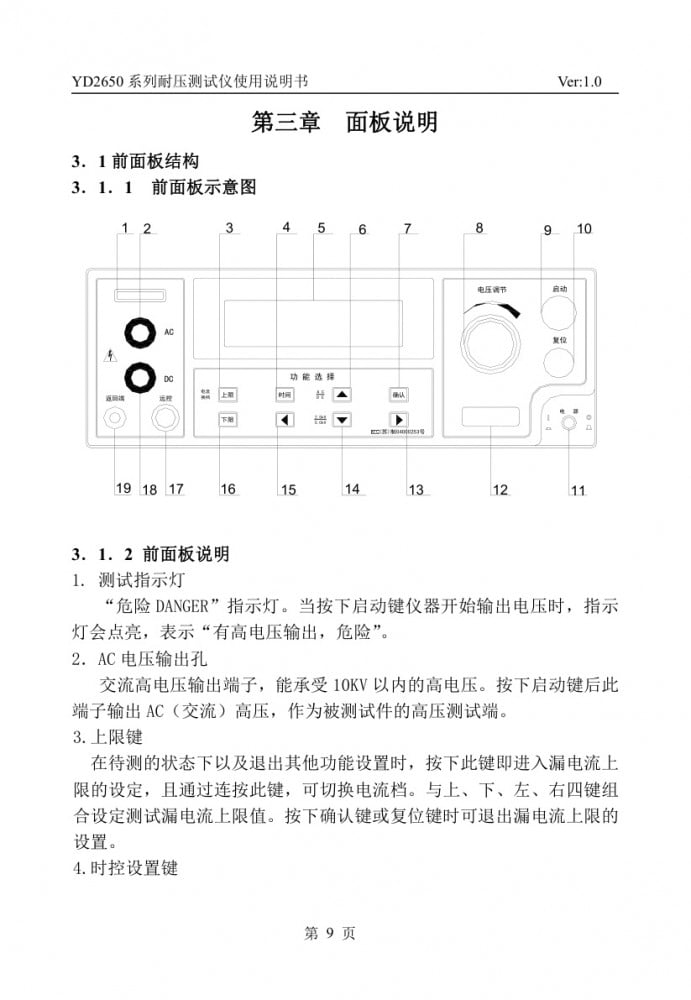 YD2650A manual page 10