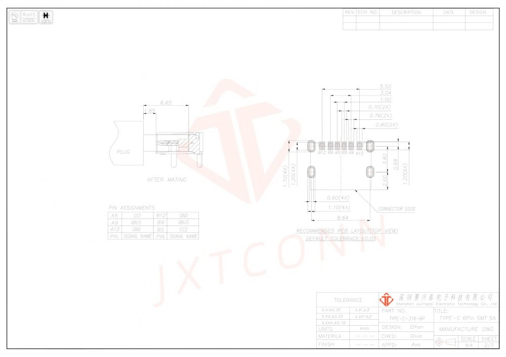 TYPE-C-316-6P manufacturer drawing page 2