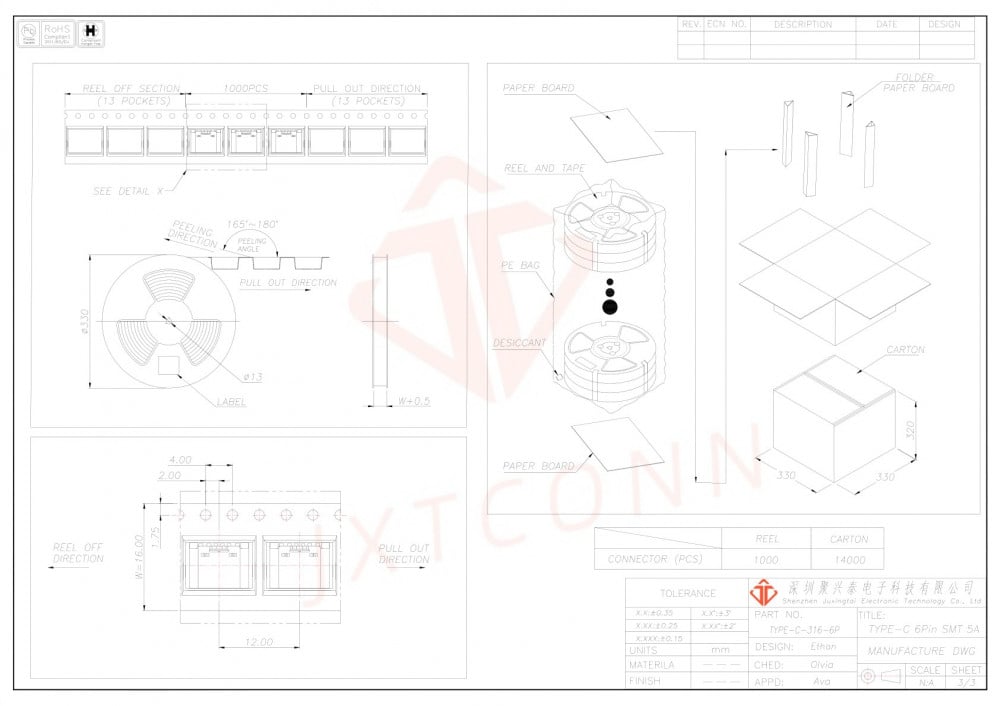 TYPE-C-316-6P manufacturer drawing page 3