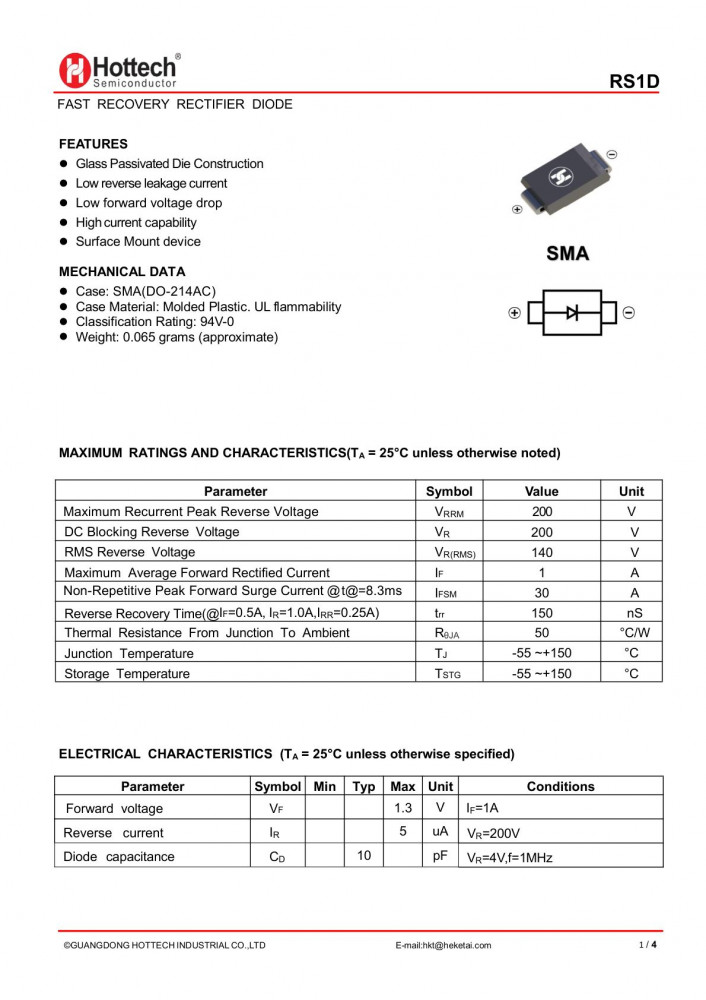 RS1D technical document page 1