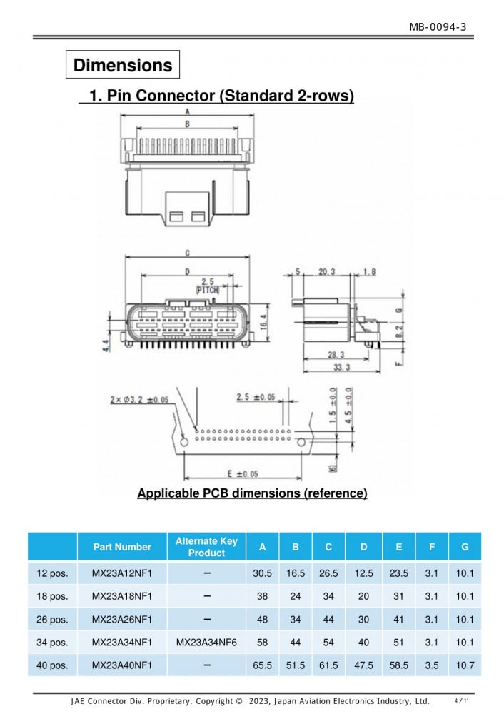 MX23A18SF1 technical document page 4