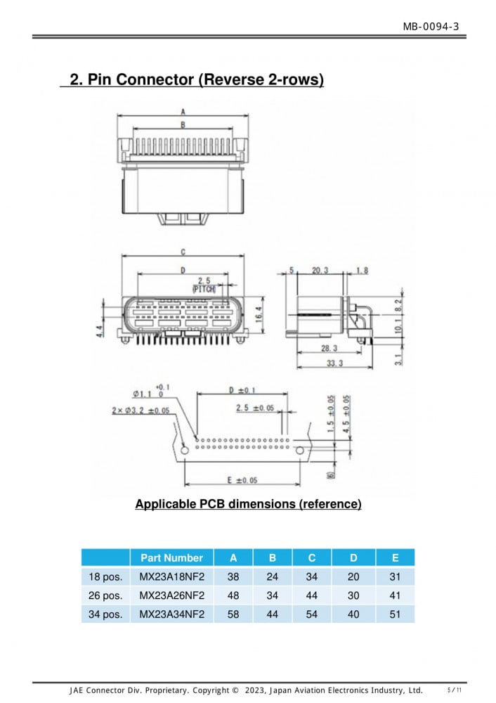 MX23A18SF1 technical document page 5