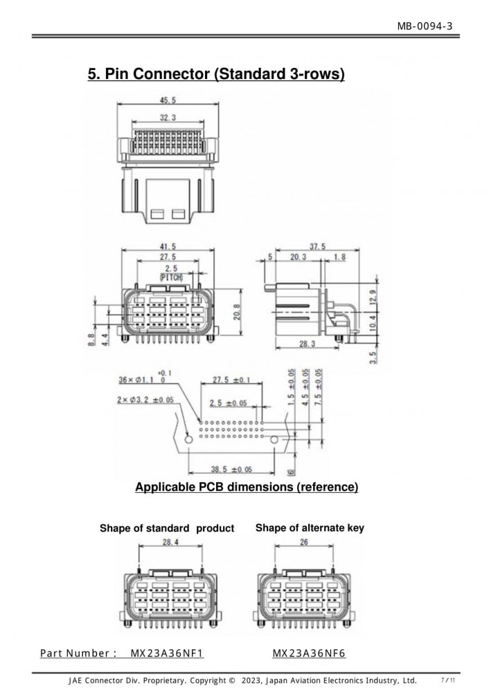 MX23A18SF1 technical document page 7