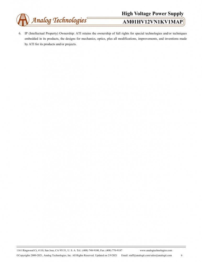 AM01HV12VN1KV1MAP datasheet page 6