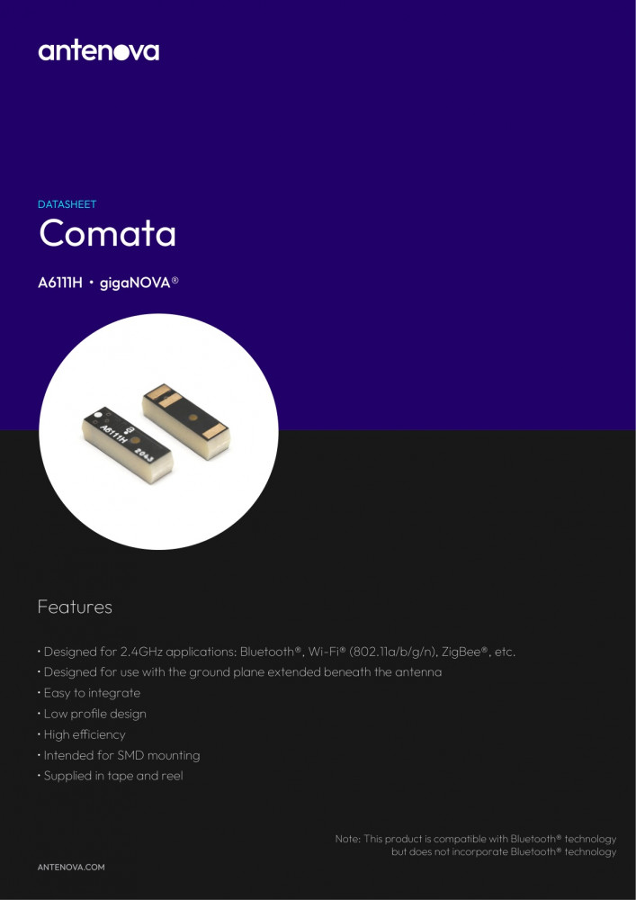Comata A6111H datasheet page 1