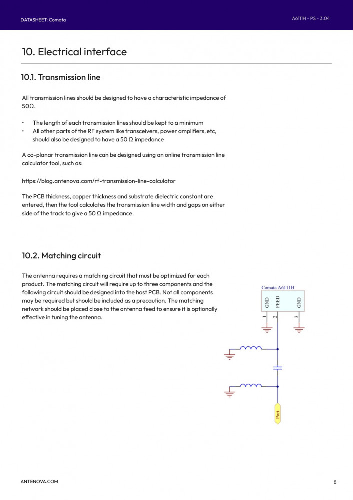 Comata A6111H datasheet page 8