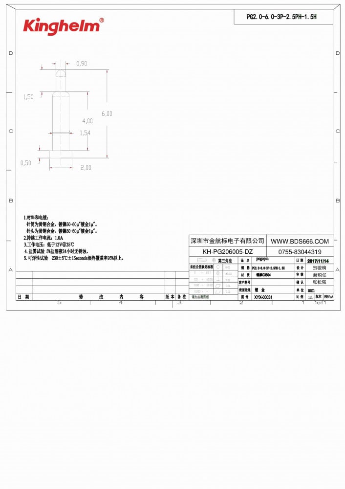 KH-PG206005-DZ technical drawing preview