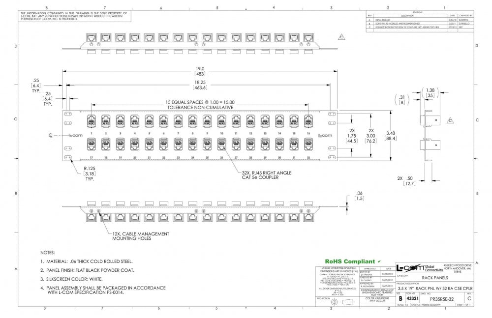 L-com PR35R5E-32 technical document preview