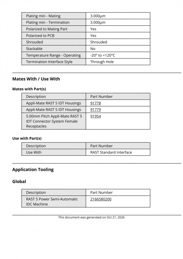 MOLEX 919992779 technical document page 4