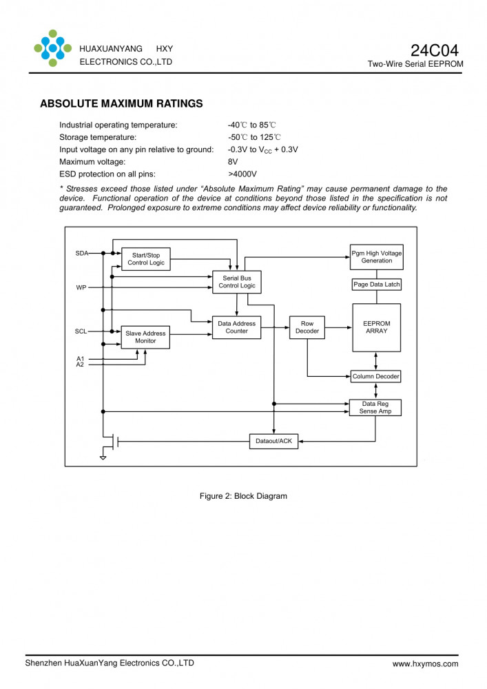 24C04-HXY technical document page 3