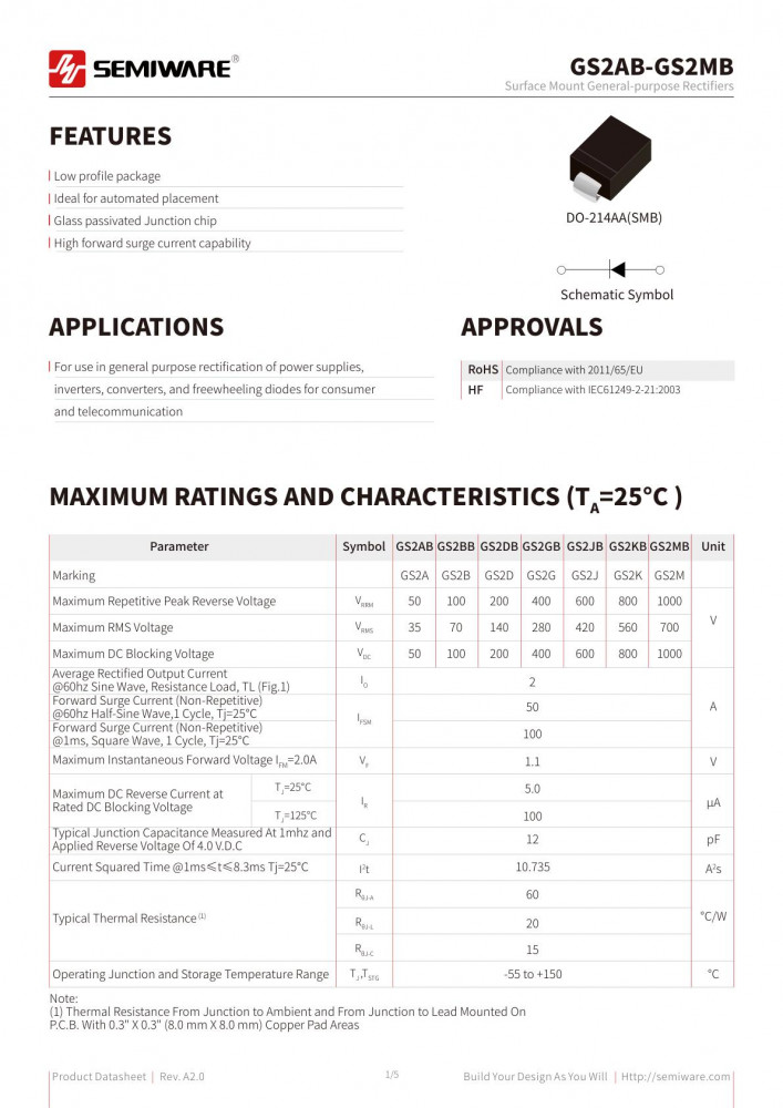 Product document page 1
