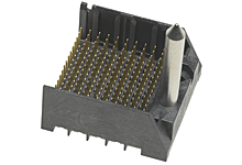 Impact 100 Ohm 5 Pair Vertical Backplane Header, Right Guided, Open Endwall, 12 Columns, 180 Circuits, Pin Length 4.90mm, Plated Through Hole Dimension 0.39mm, Lead-Free