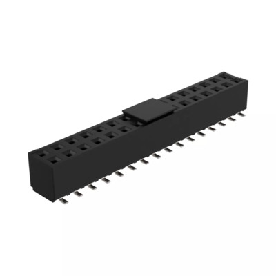 Milli-Grid Vertical Receptacle, 2.00mm Pitch, Dual Row, Surface Mount, Top/Bottom Entry, with Press-fit Plastic Pegs, with Pick-and-Place Tape, Tape and Reel, 0.75µm Gold (Au) Plating, 30 Circuits