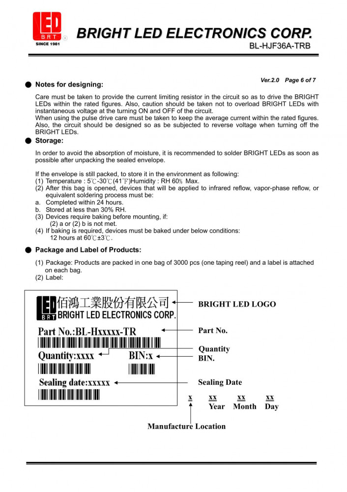 BL-HJF36A-TRB datasheet page 7