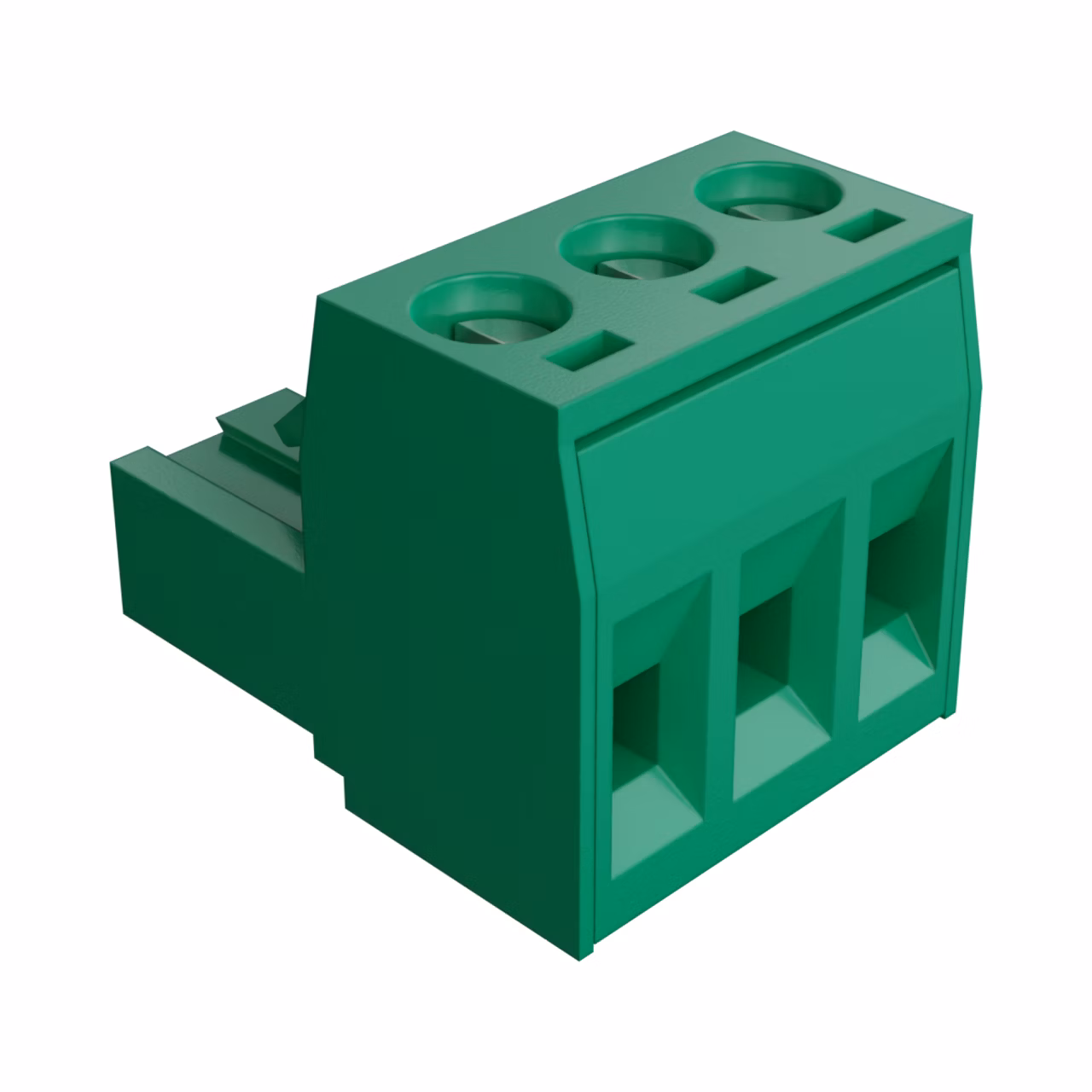 5.00mm Pitch Eurostyle Horizontal Plug, Green Housing, 3 Circuits for sale