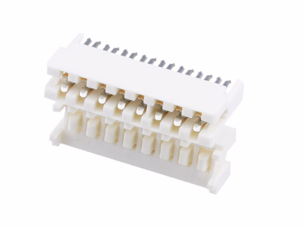 Appli-Mate RAST 2.5 Connector, 2.50mm Pitch, Female, 8 Circuits, All Position Keys, Open Endwalls, Polarizing Rib Between 2/3, Zeus Housing