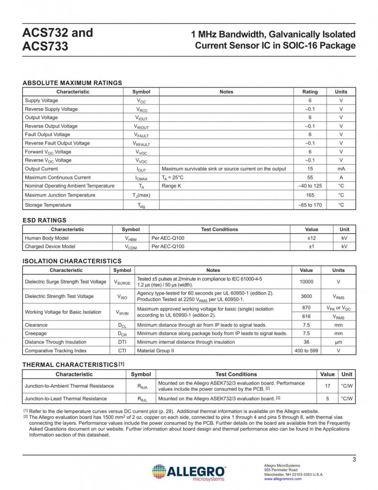 ACS732 datasheet page 3