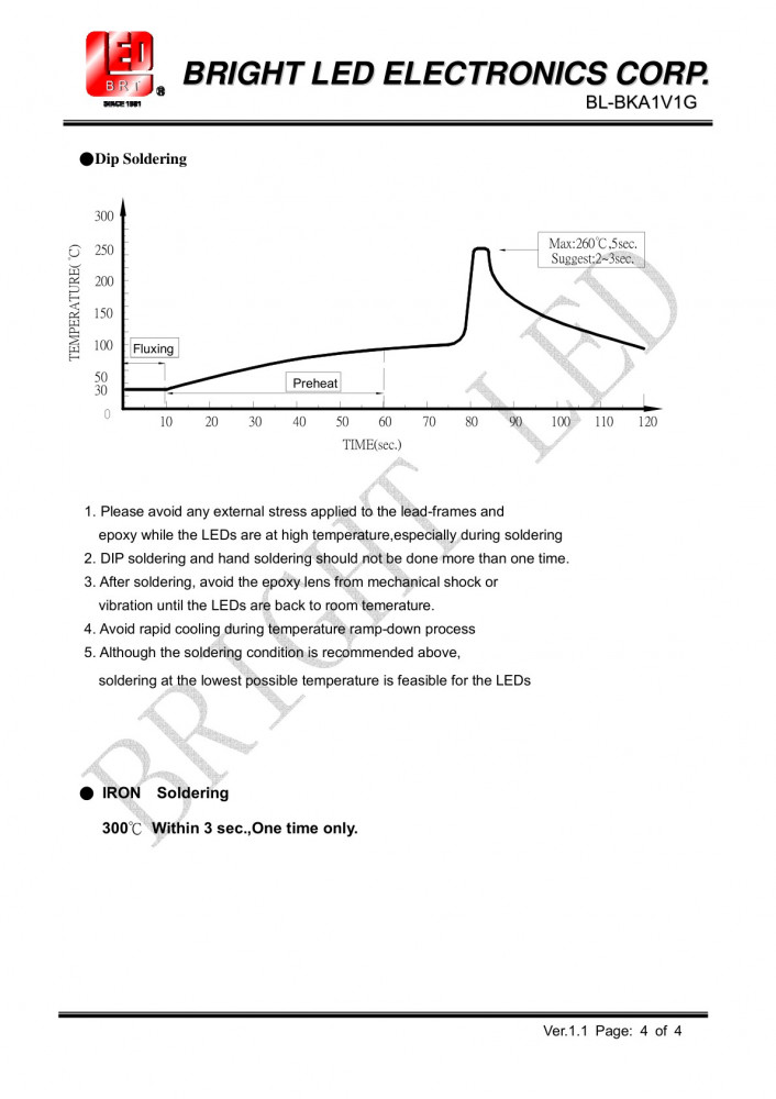 BL-BKA1V1G datasheet page 4