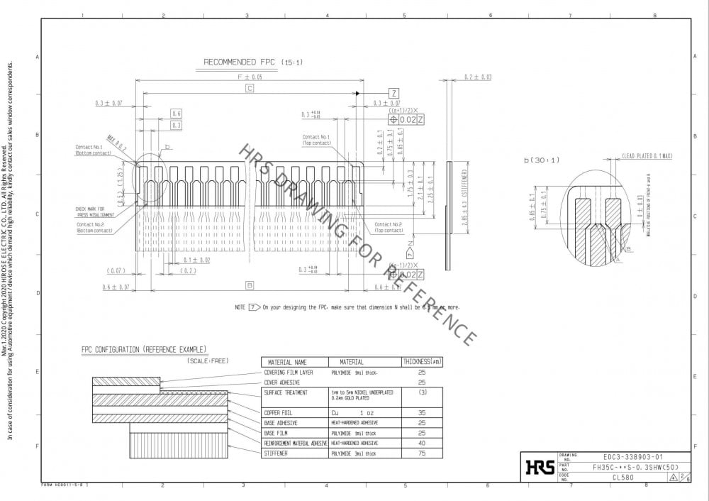 HRS FH35C FPC reference page 2