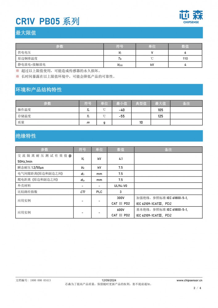 CR1V 75 PB05 technical document page 2