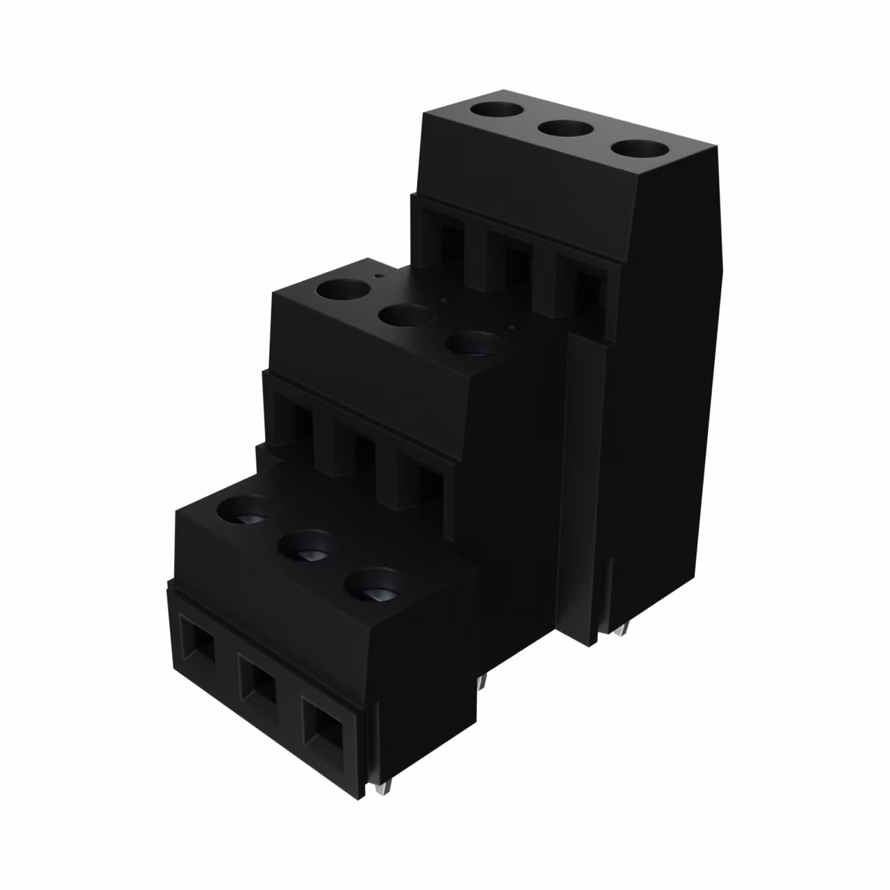 5.08mm Pitch Beau Eurostyle Low Profile, Three Level Terminal Block, Modular, 9 Circuits for sale