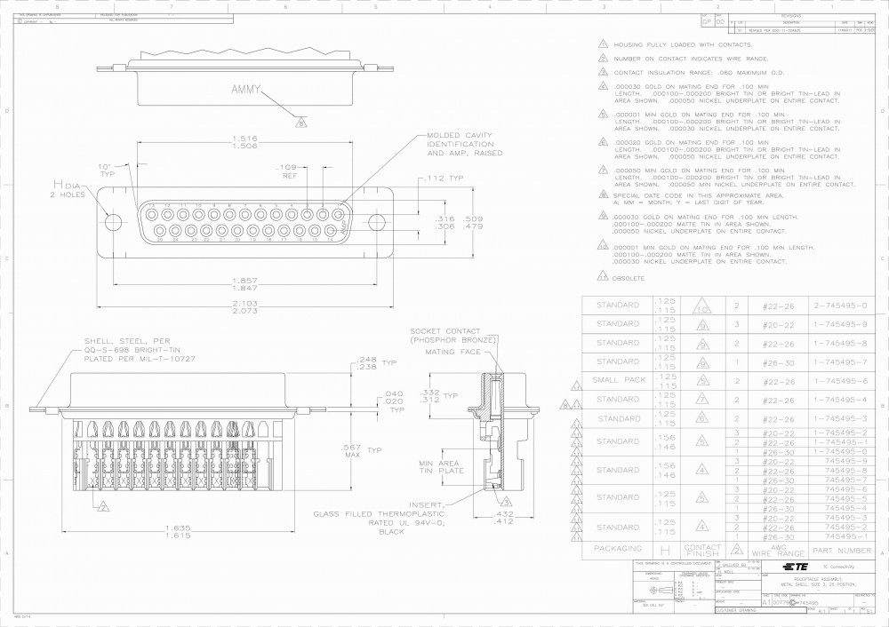 TE Connectivity drawing for 1-745495-8