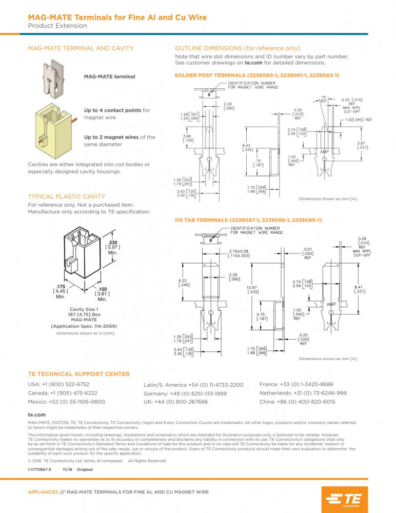TE Connectivity MAG-MATE terminal documentation page 2