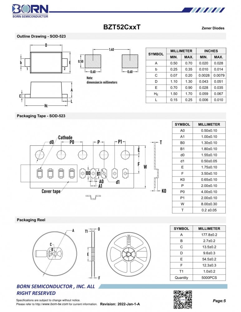 BZT52C24T datasheet page 5