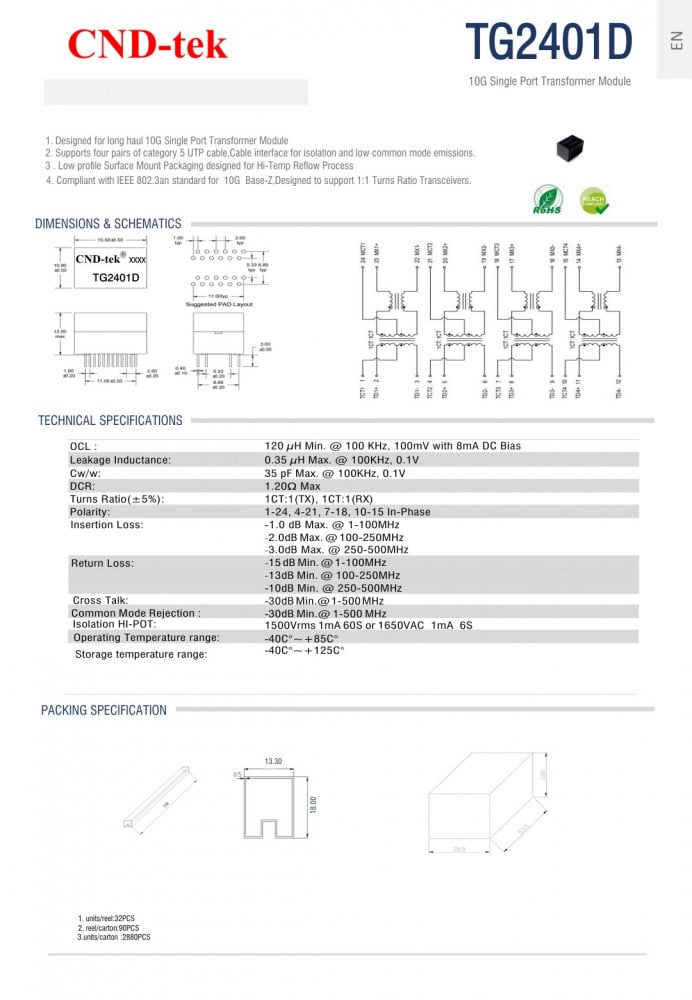 TG2401D official technical document preview