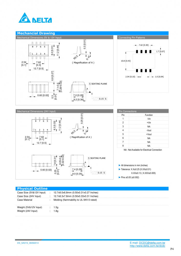 SA01S0509A datasheet page 4