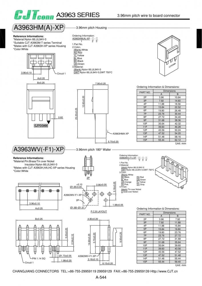 CJT A3963H series datasheet page 6
