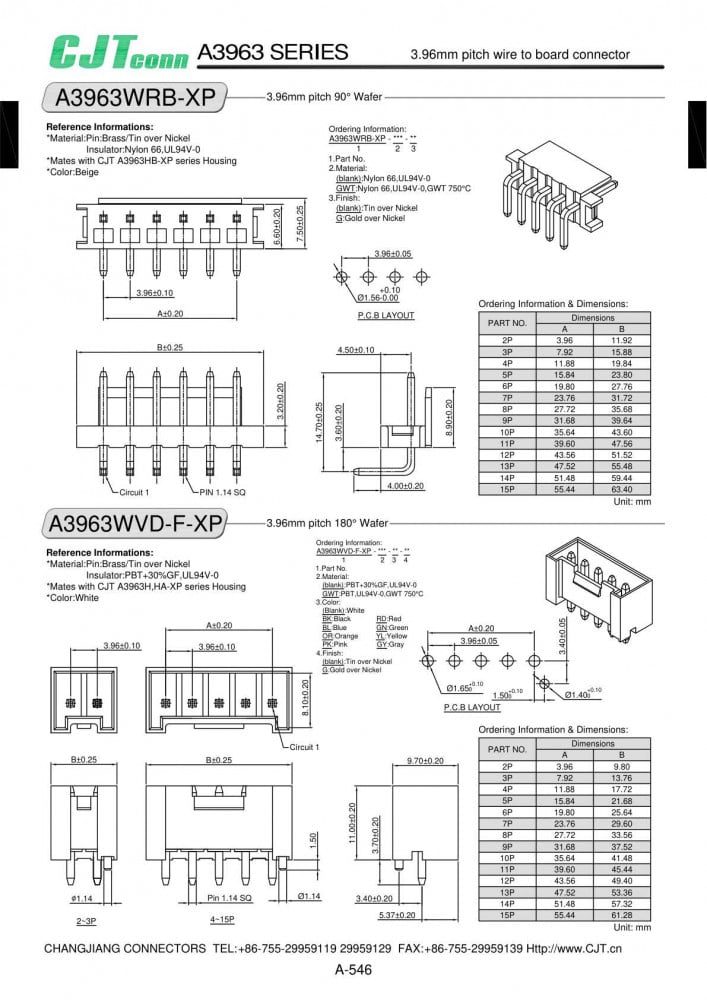 CJT A3963H series datasheet page 8