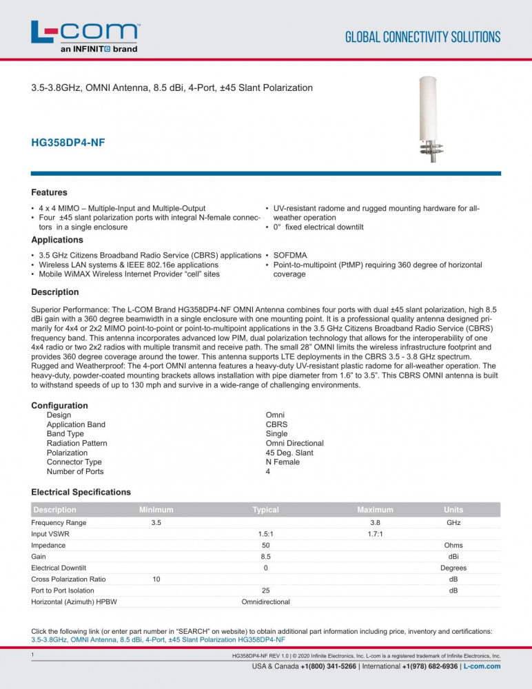 HG358DP4-NF datasheet page 1