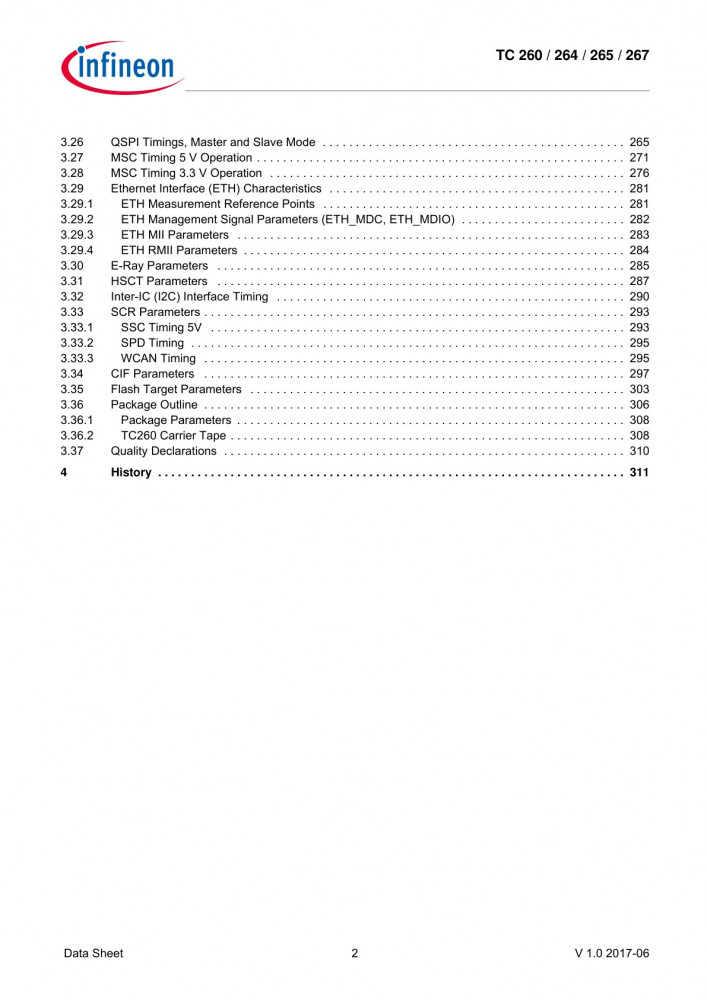 TC264D40F200WBCKXUMA1 datasheet page 5