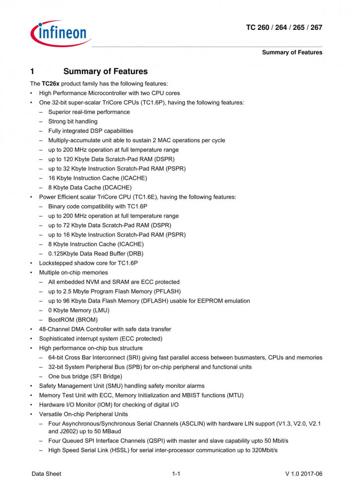 TC264D40F200WBCKXUMA1 datasheet page 7