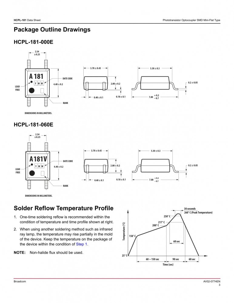 HCPL-181 datasheet page 3