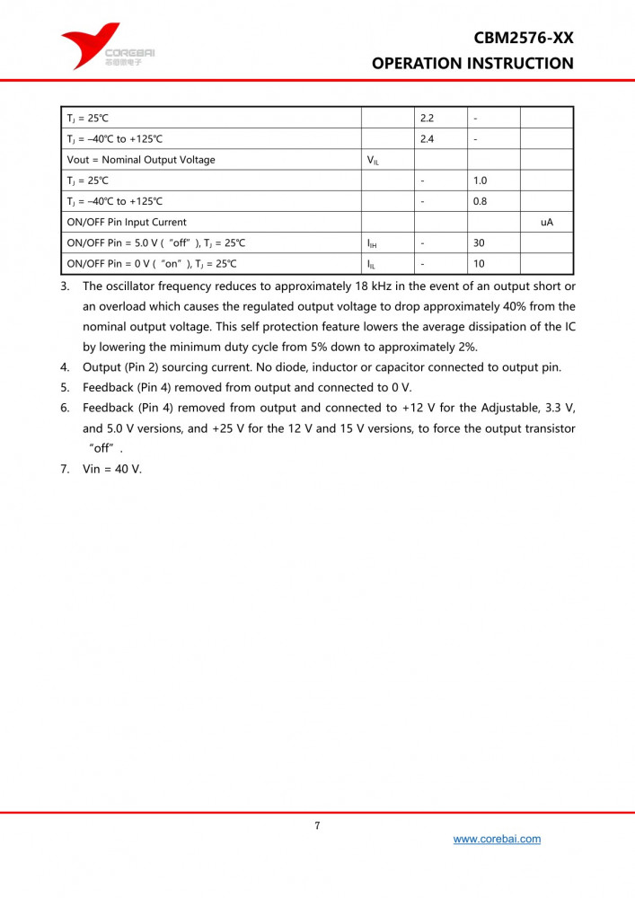 CBM2576 datasheet page 7