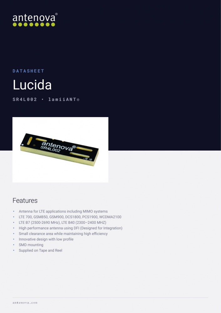SR4L002 datasheet page 1