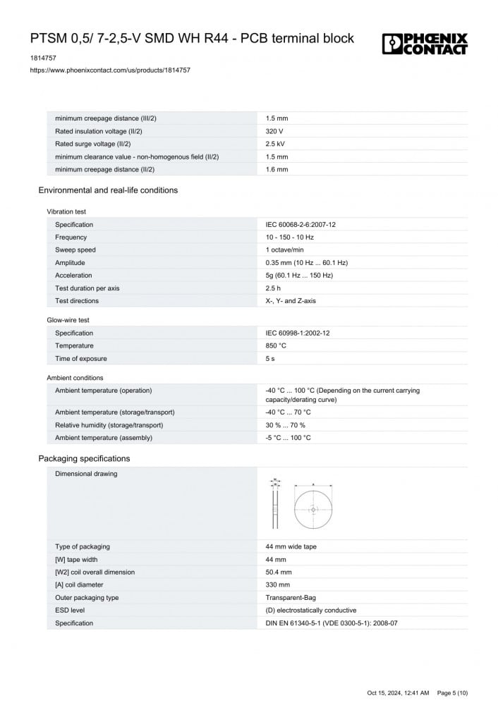 Phoenix Contact 1814757 technical document page 5