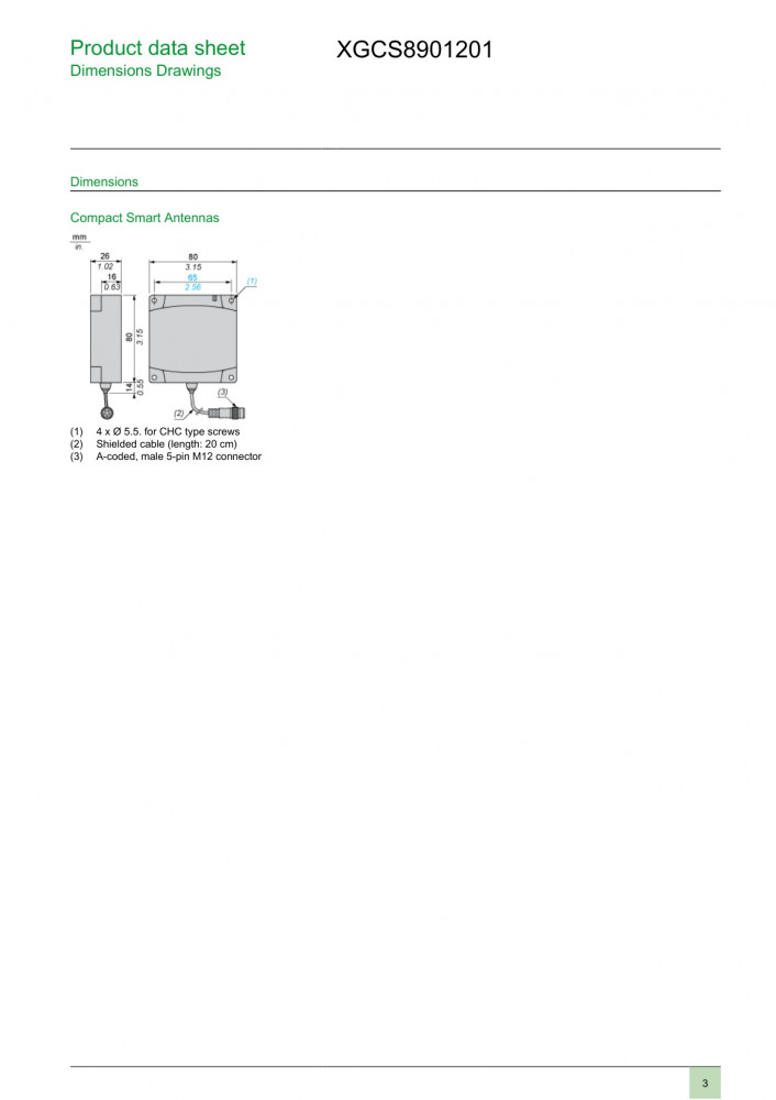 XGCS8901201 technical document page 3