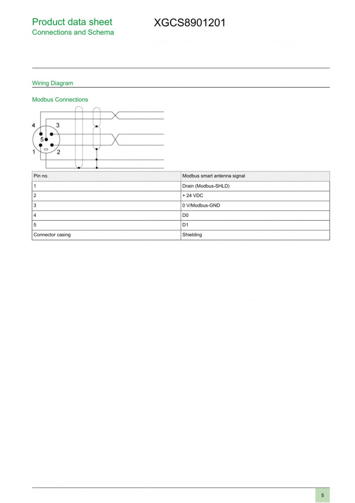 XGCS8901201 technical document page 5